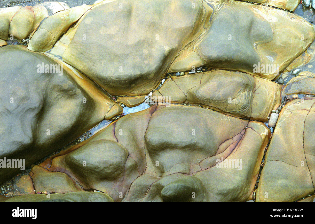 Wave-worn Rocks, Whitby Sands, Whitby, North Yorkshire, England Stock ...