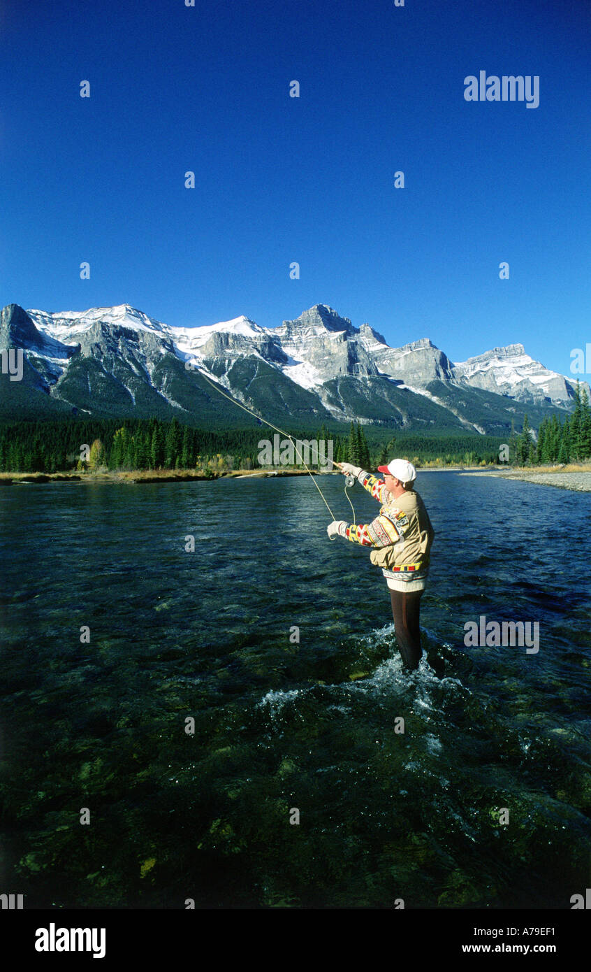 Alberta trout fishing river hi-res stock photography and images - Alamy