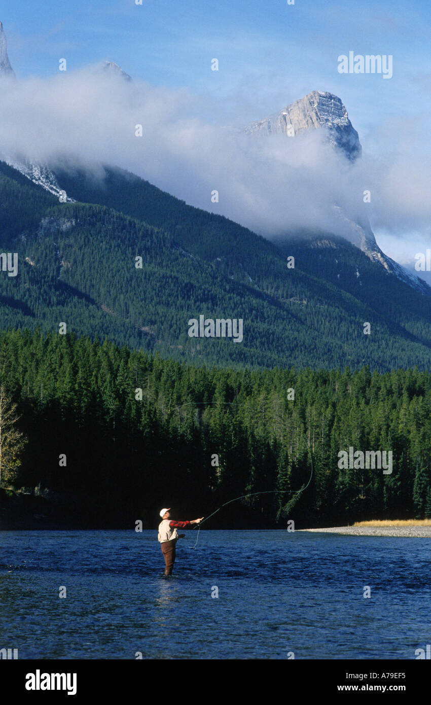 Alberta trout fishing river hi-res stock photography and images - Alamy