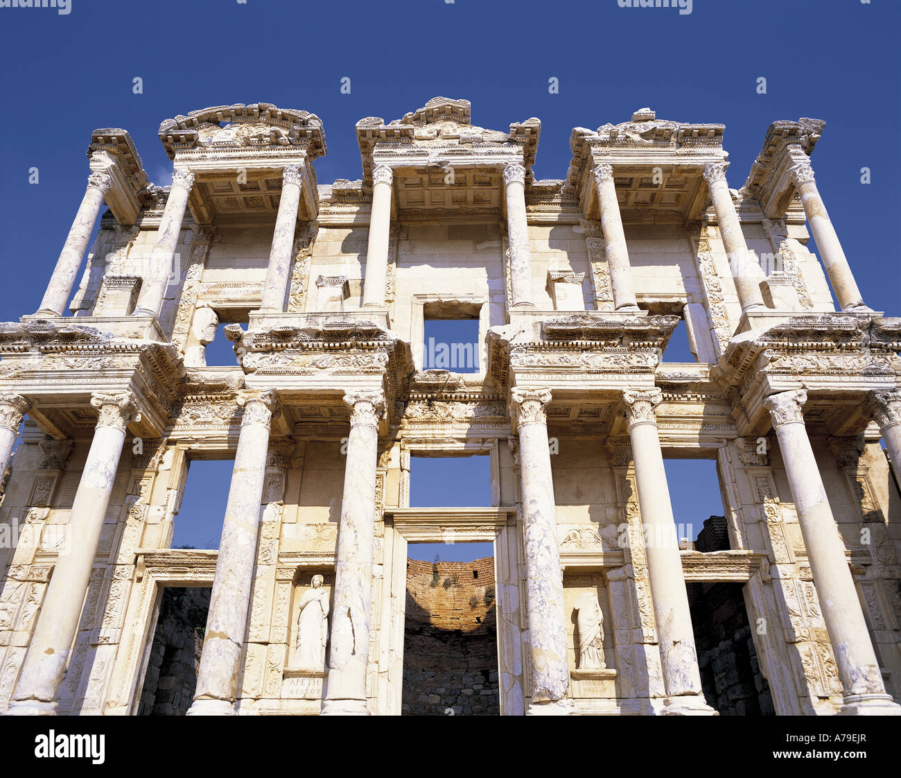 Roman Celsus Library Ephesus Turkey Stock Photo - Alamy