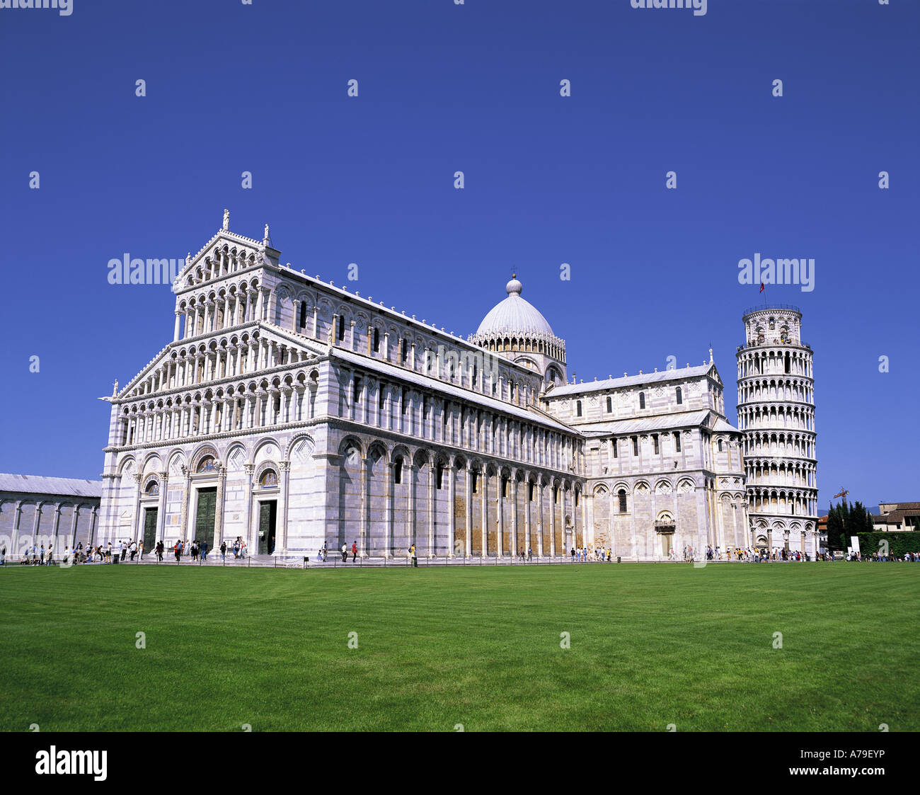 Cathedral and Leaning Tower of Pisa Italy Stock Photo - Alamy