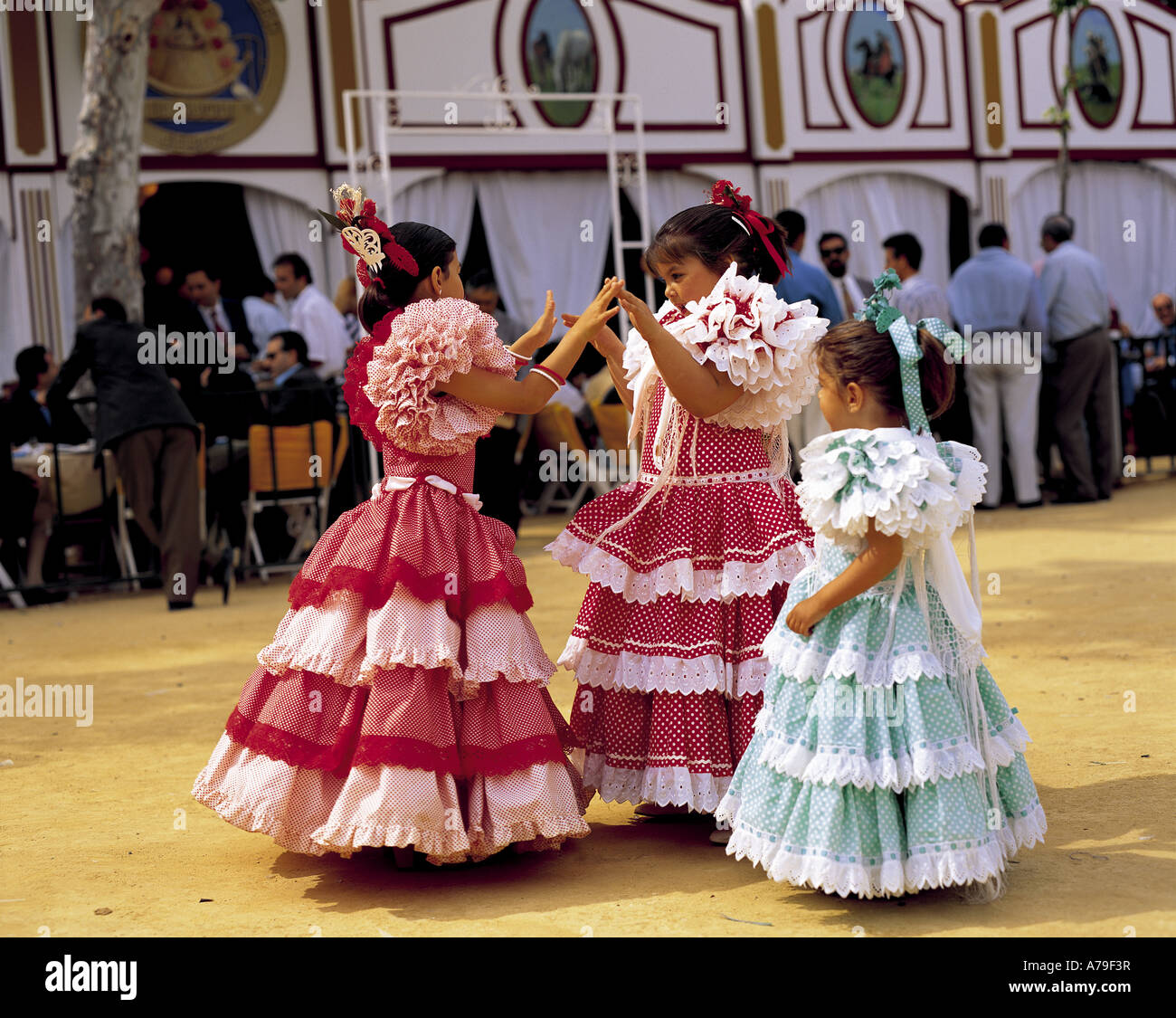 Children at Feria de Caballo horse festival Jerez Spain Stock Photo - Alamy