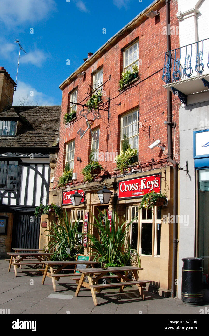 The Cross keys Pub a well known pub name in England Stock Photo - Alamy