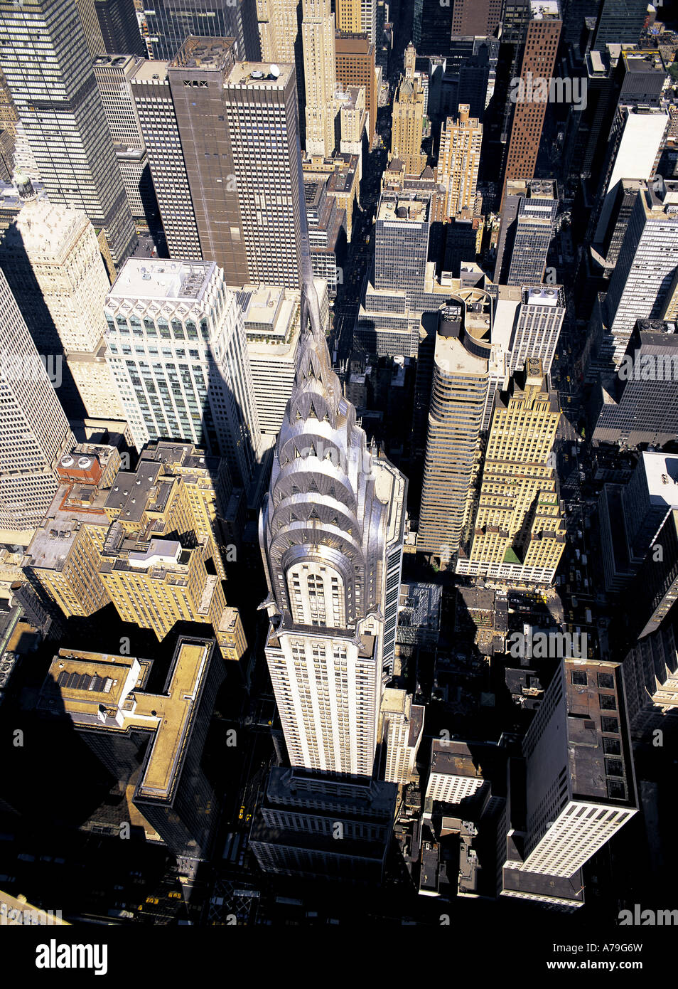 Aerial view of Chrysler Building New York USA Stock Photo - Alamy