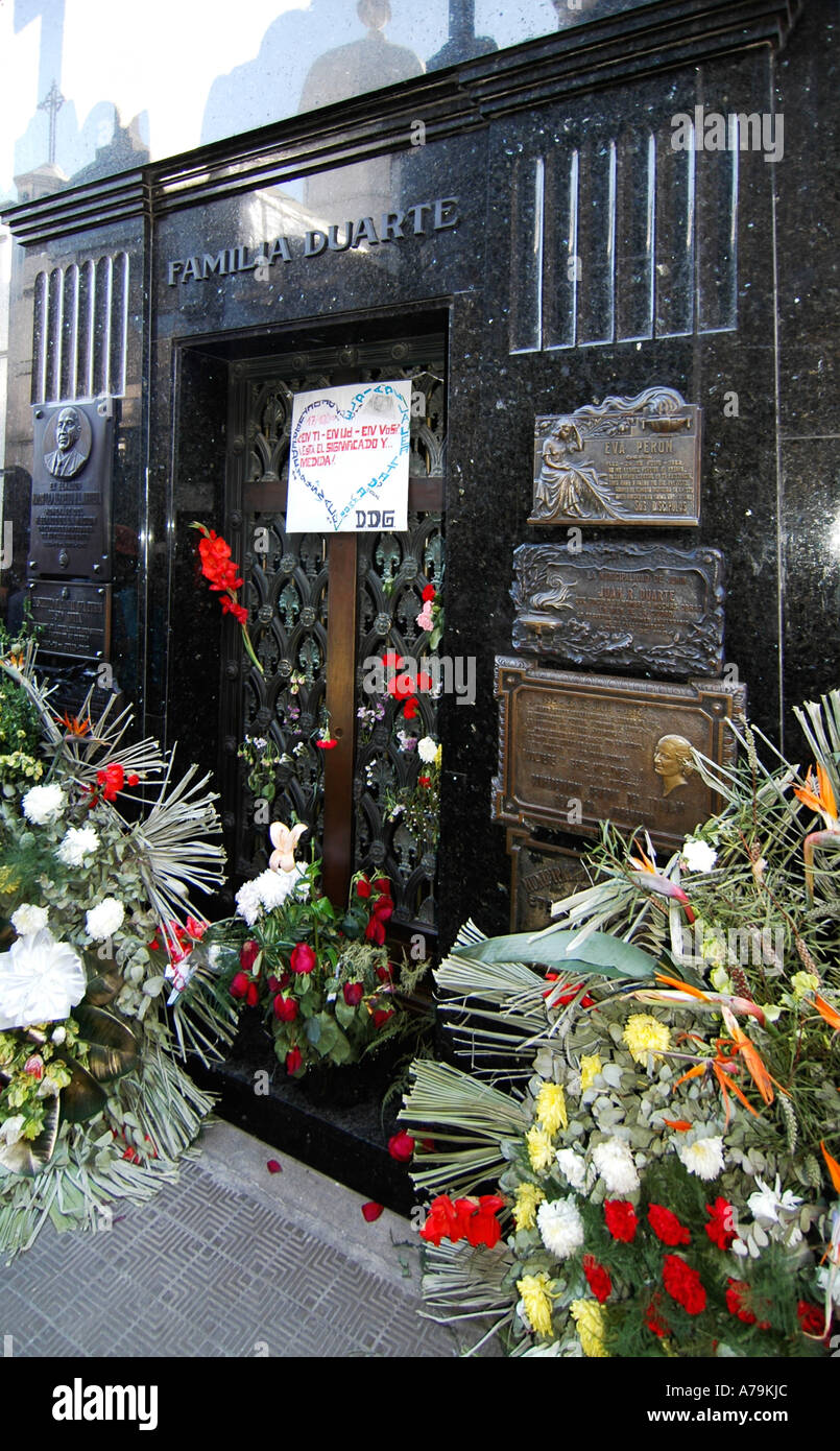 Evita peron duarte family tomb hi-res stock photography and images - Alamy