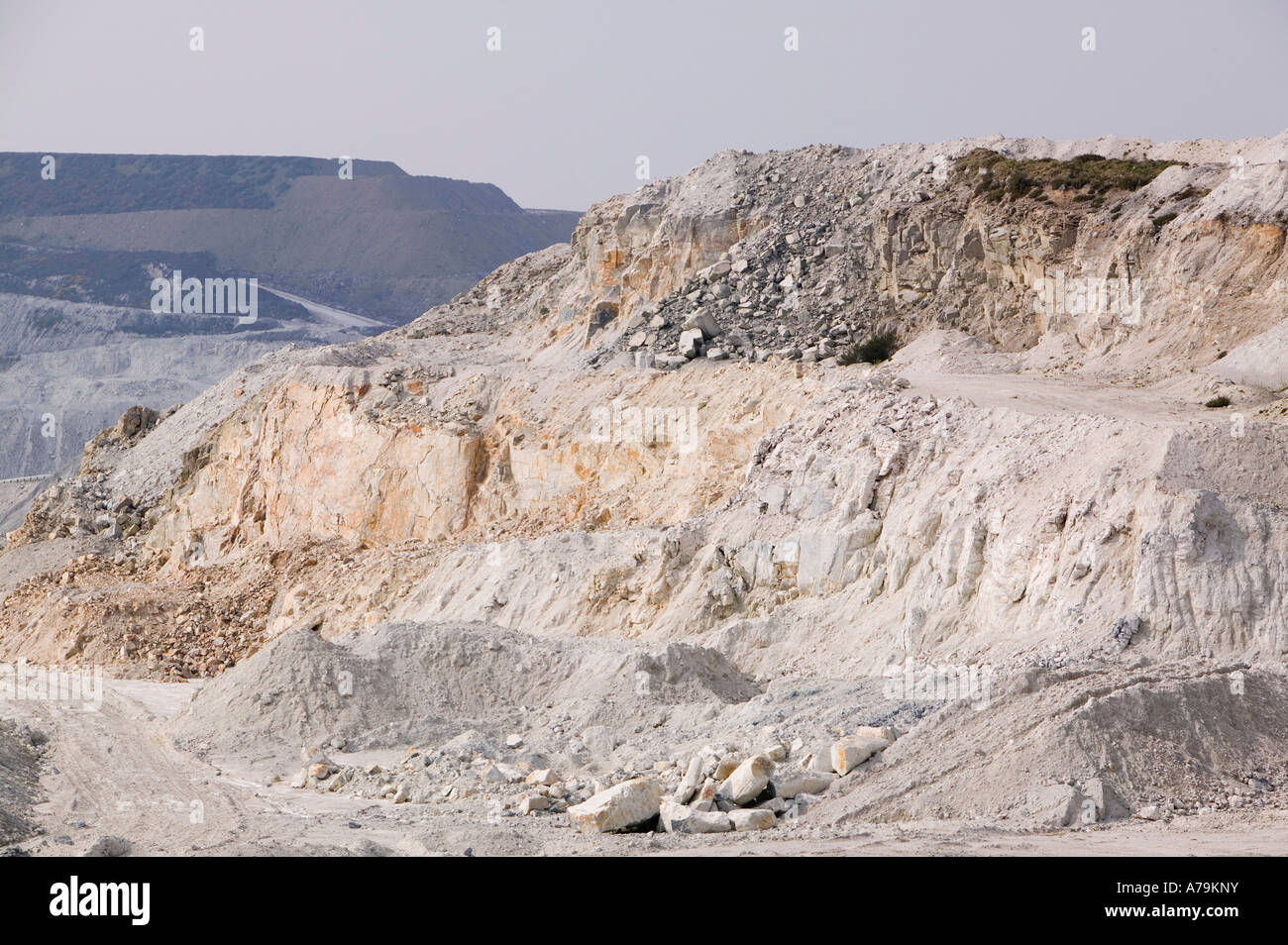 China clay workings near St Austell, Cornwall, UK Stock Photo - Alamy