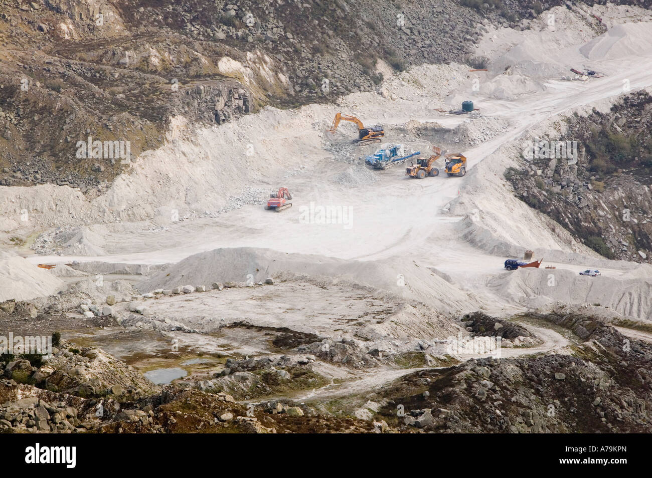 China clay workings near St Austell, Cornwall, UK Stock Photo - Alamy