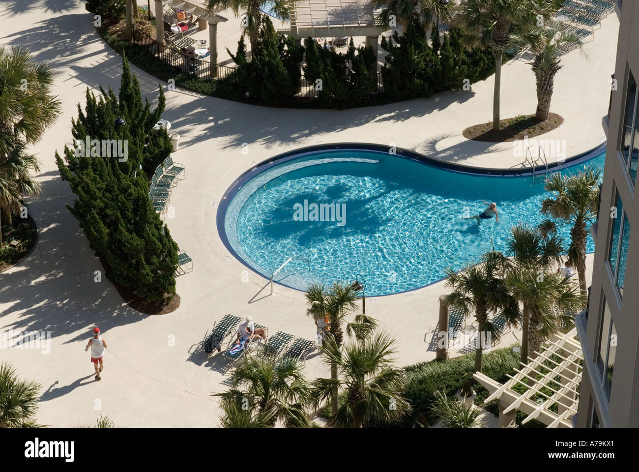 Swimming pool at resort near Destin Florida USA Stock Photo - Alamy