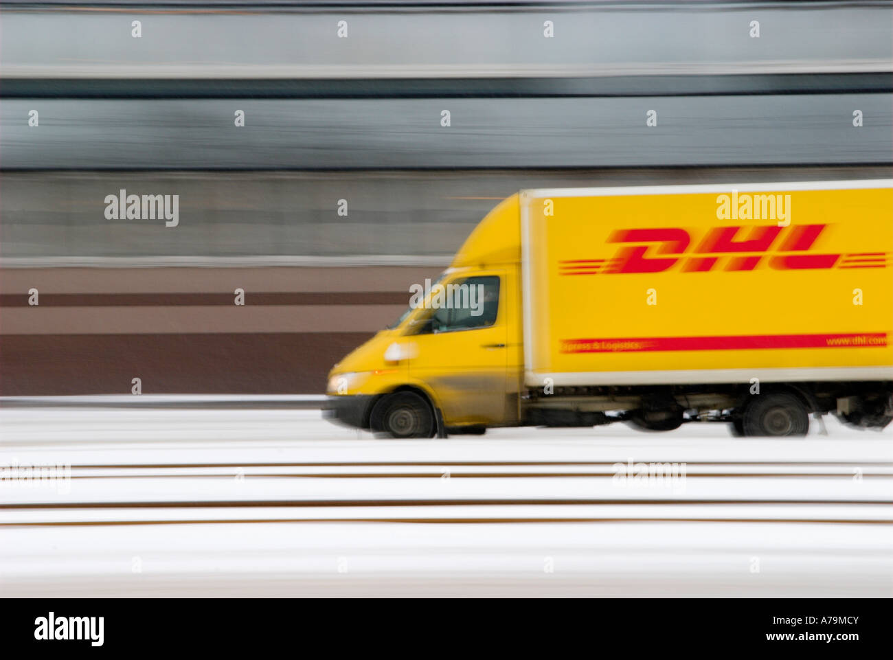 DHL parcel delivery vehicle Stock Photo - Alamy