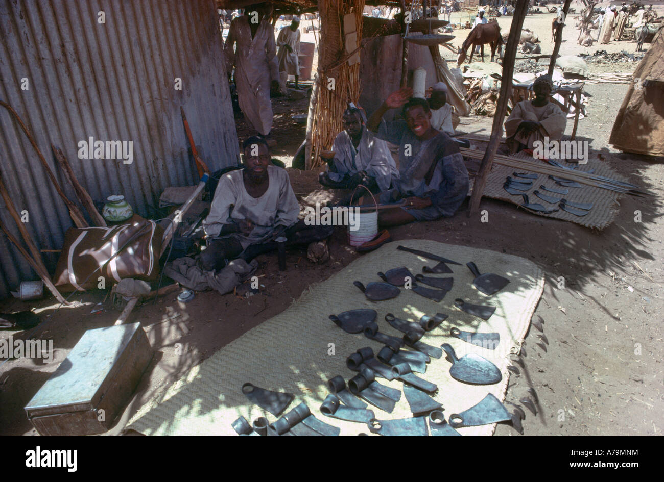 El Geneina Sudan Tools Made By Blacksmith Refugee Stock Photo - Alamy