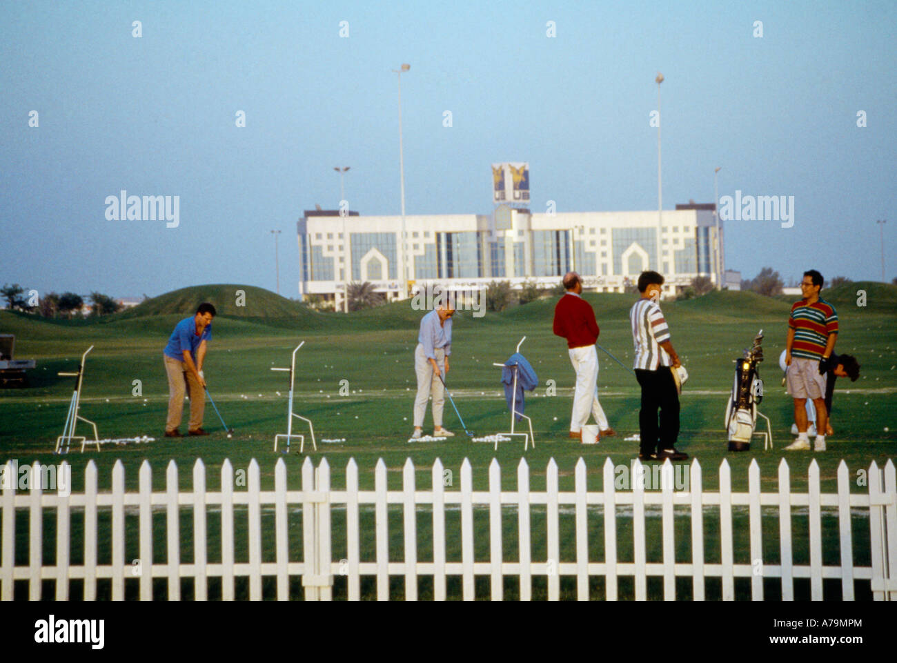 Dubai UAE Creek Golf Club Driving Range Stock Photo - Alamy
