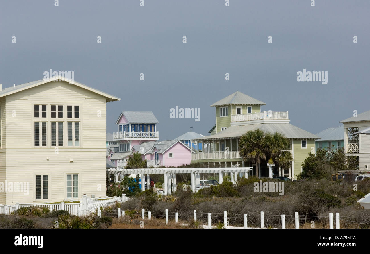 Seaside Florida USA A popular southeast tourist destination Stock Photo ...