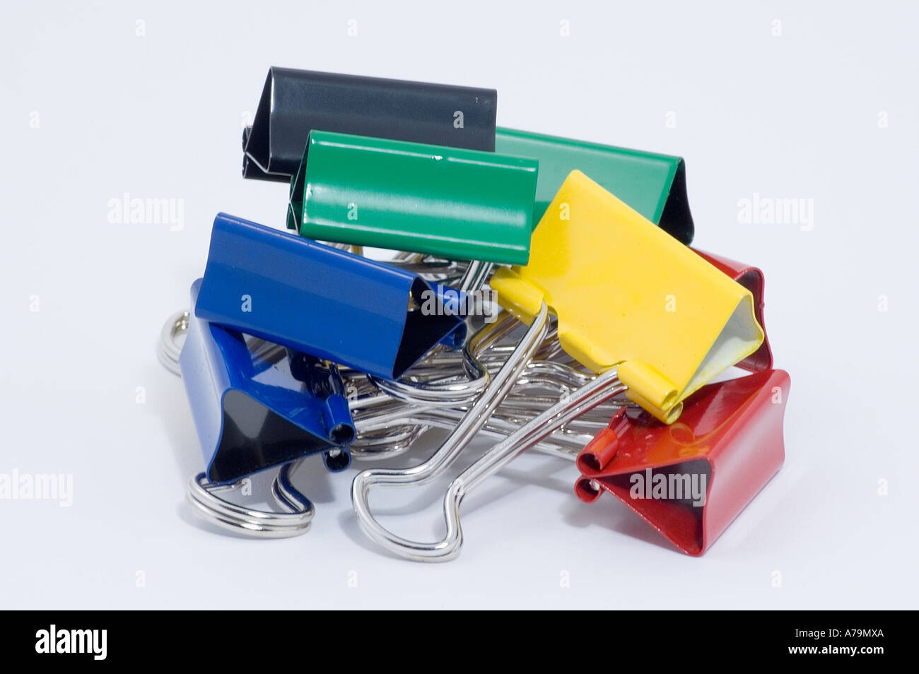 Coloured bulldog clips hi-res stock photography and images - Alamy