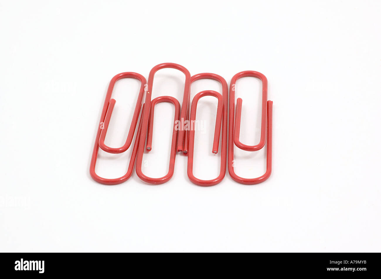 Four paper clips Cut Out Stock Images & Pictures - Alamy