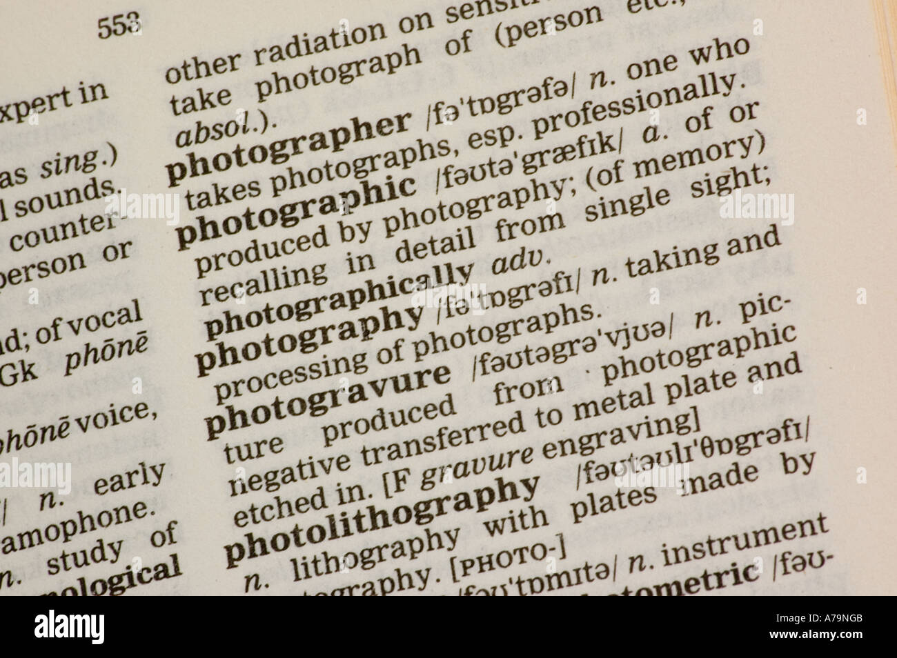 Dictionary entry hi-res stock photography and images - Alamy