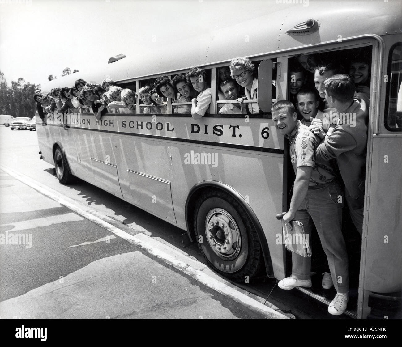 US SCHOOL BUS about 1961 Stock Photo - Alamy