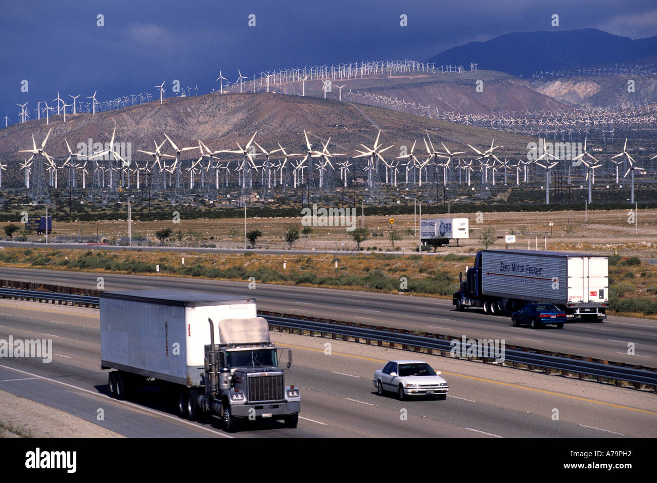 Palm Springs California USA United States White Water Windpower ...