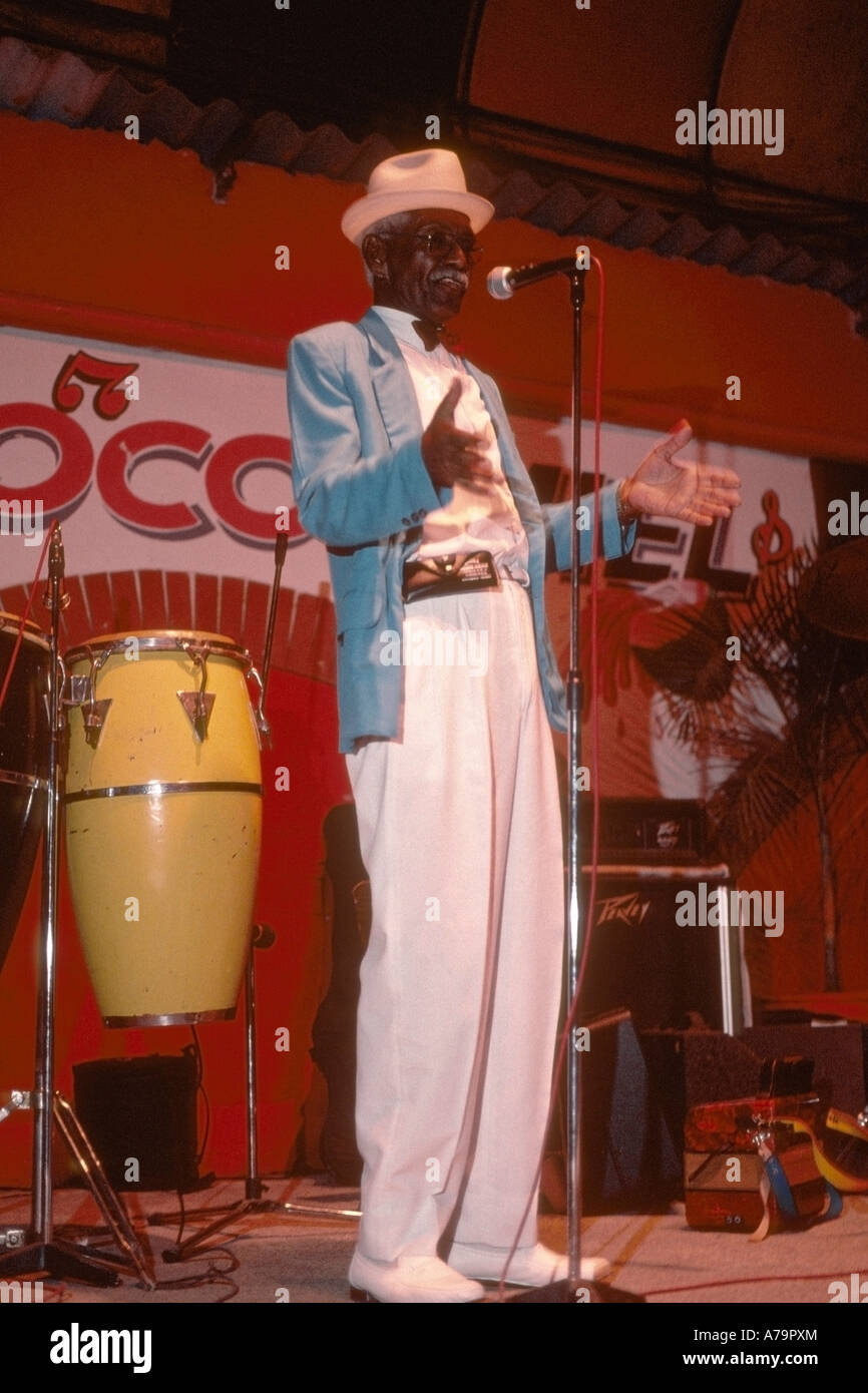Colombian comedian performing in a club in Cartagena Colombia Stock ...