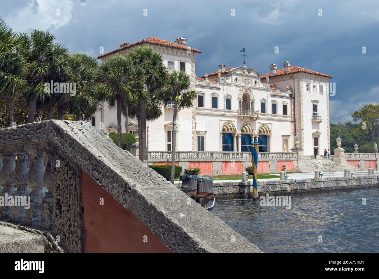 Main building at the Vizcaya Museum and Gardens in Miami Florida USA ...