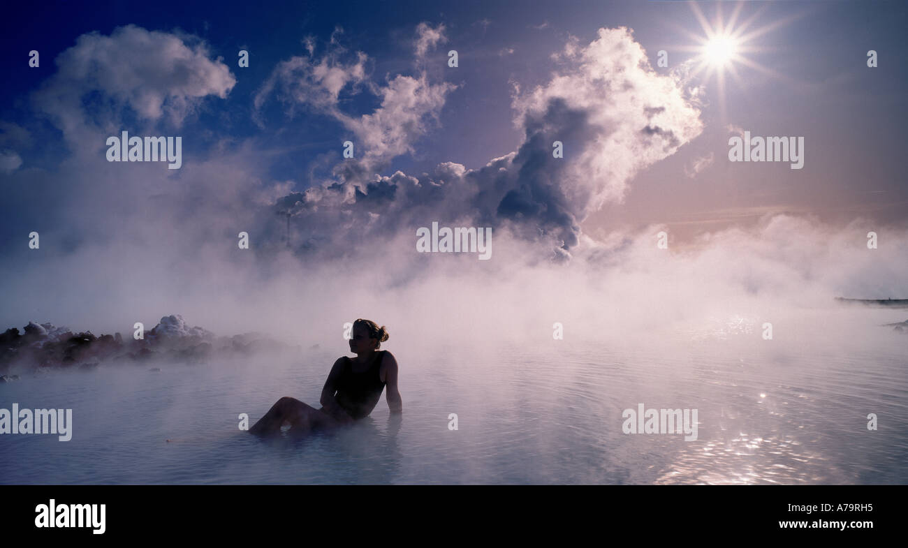 Blue Lagoon, Geothermal Hot Springs, Iceland Stock Photo - Alamy