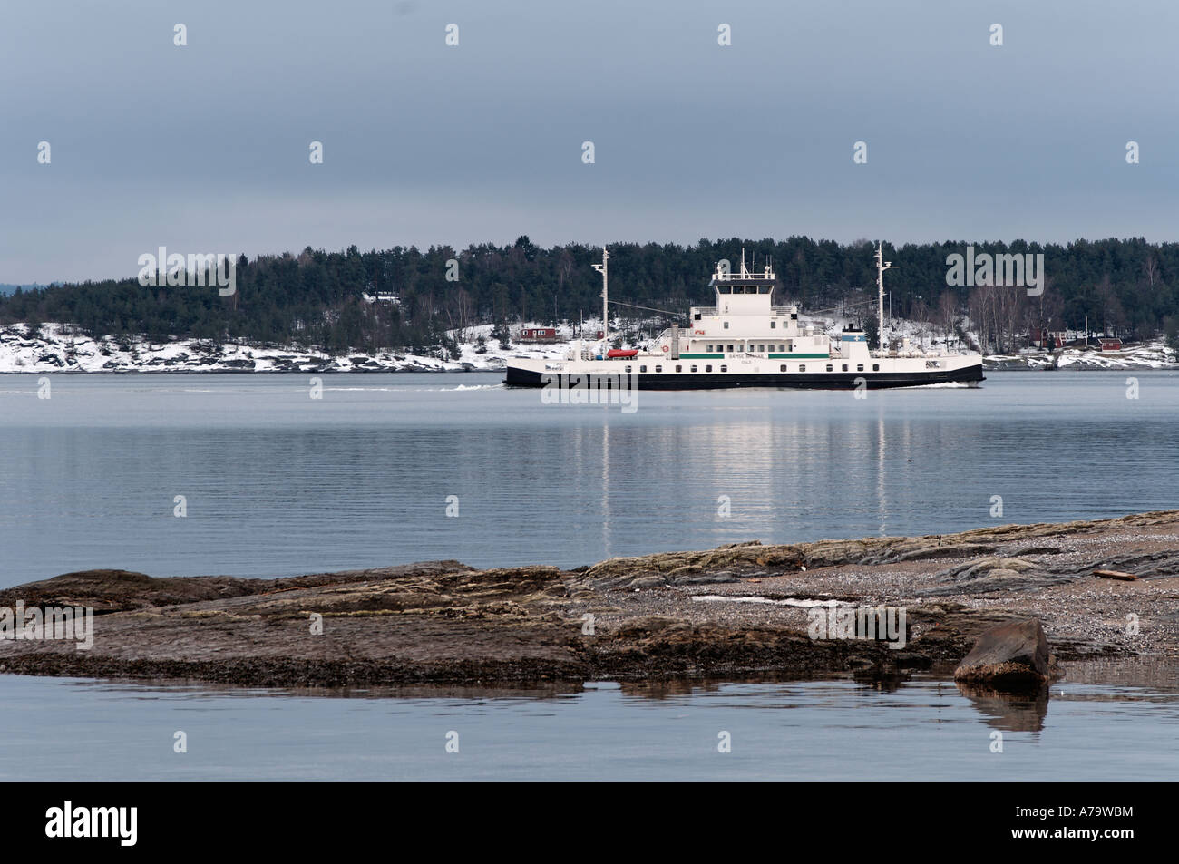 Ferry at Oslo harbour in Norway Stock Photo - Alamy