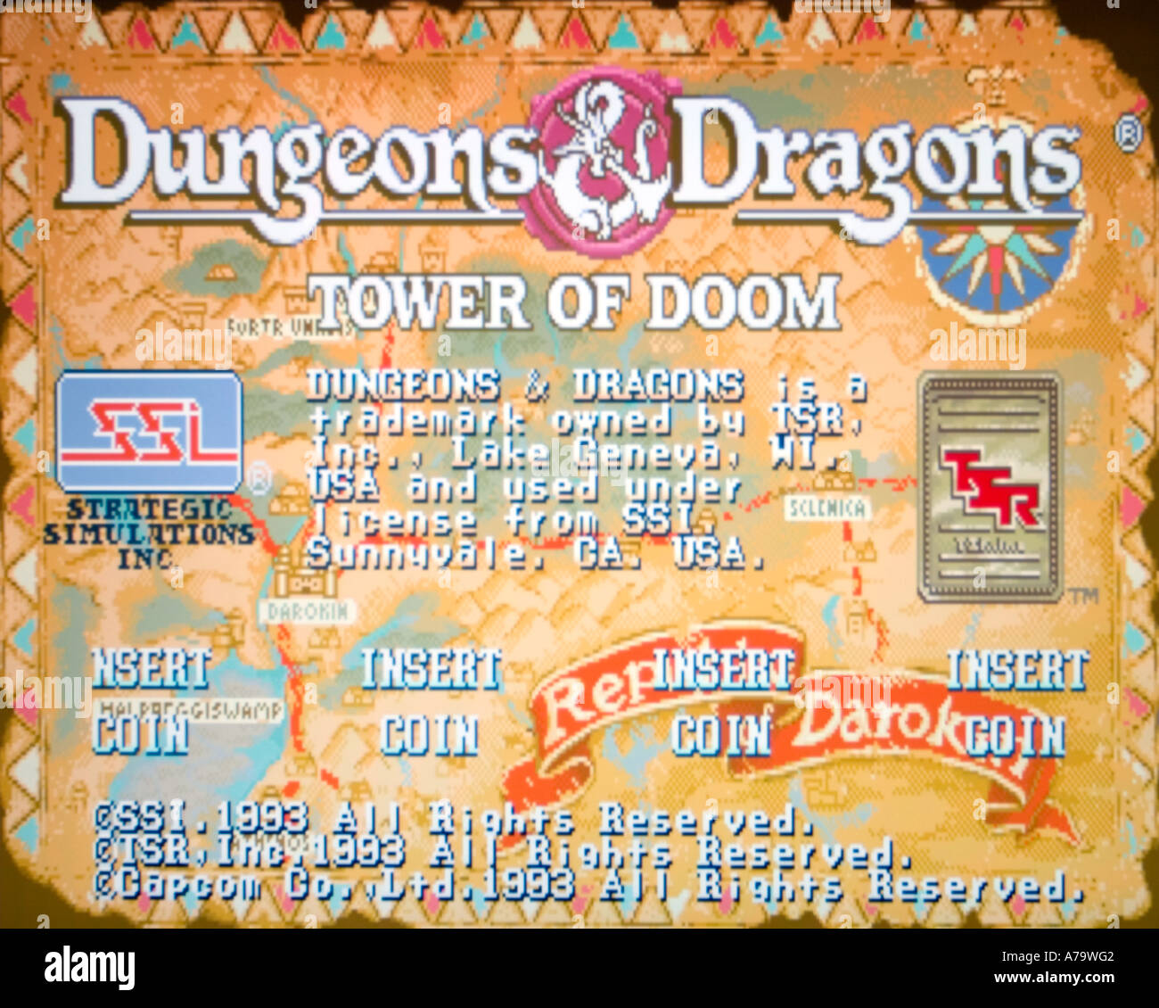 Dungeons And Dragons Tower of Doom Republic of Darokin Capcom 1993 ...