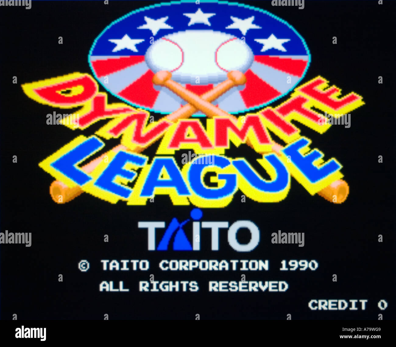 Dynamite League Taito 1990 vintage arcade videogame screenshot ...