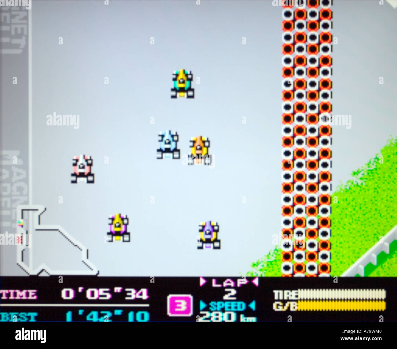 F1 Dream Romstar Capcom 1988 vintage arcade videogame screenshot ...