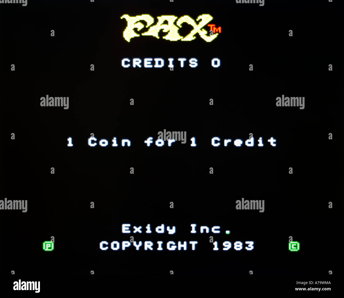 Fax Exidy 1983 vintage arcade videogame screenshot - EDITORIAL USE ONLY ...