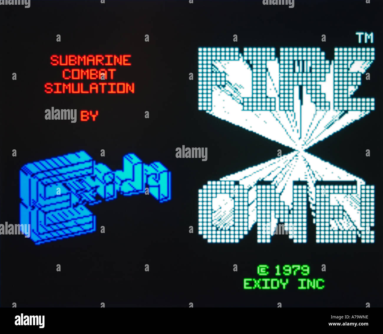 Fire One Exidy Inc 1979 vintage arcade videogame screenshot - EDITORIAL ...