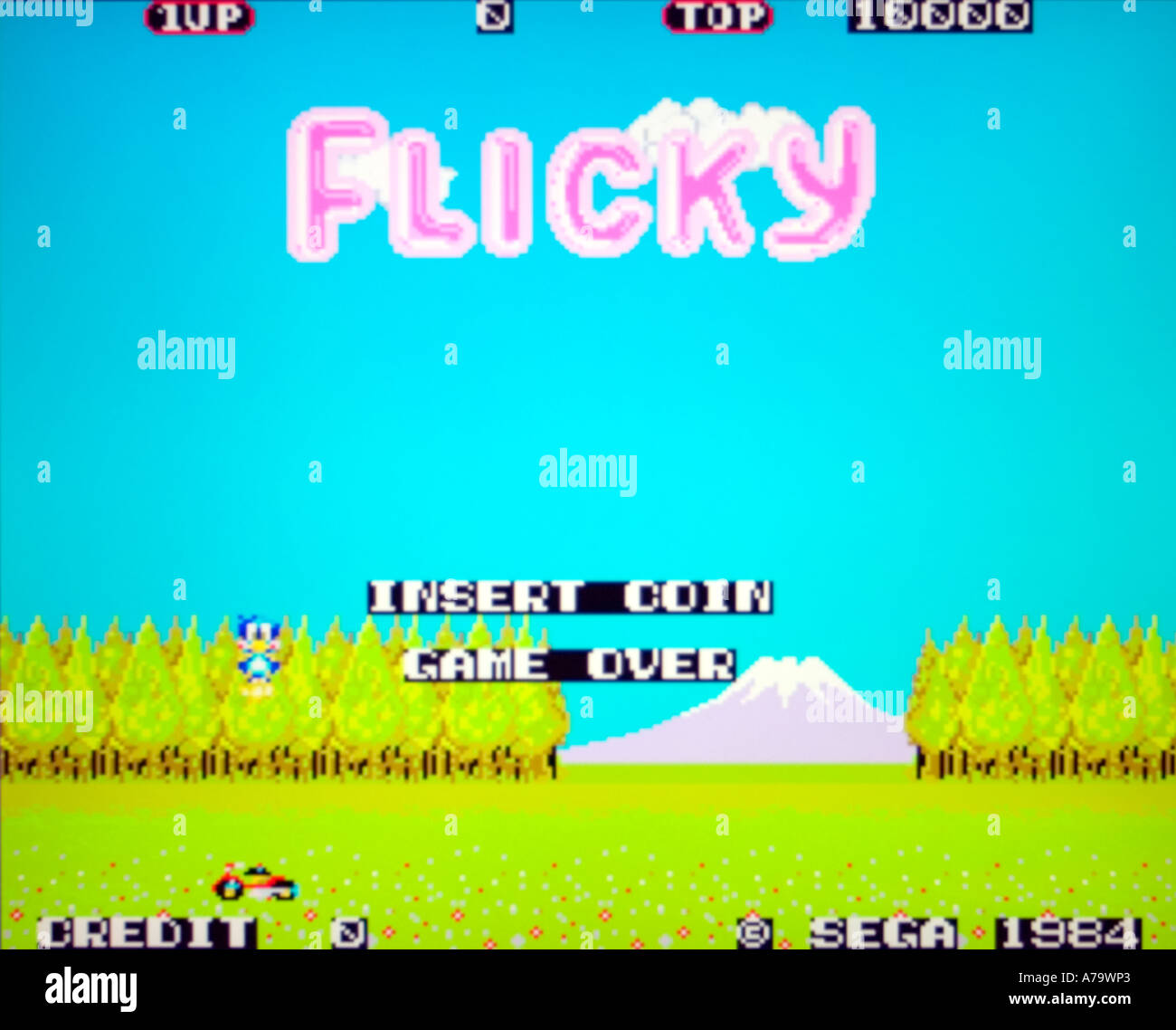 Flicky Sega 1984 vintage arcade videogame screenshot - EDITORIAL USE ONLY Stock Photo - Alamy