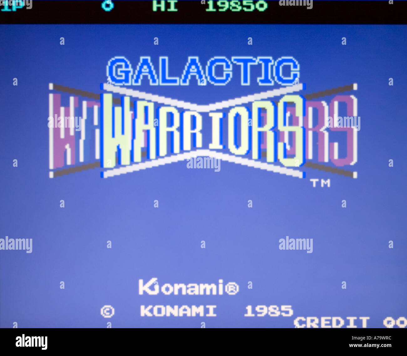 Galactic Warriors Konami 1985 vintage arcade videogame screenshot ...