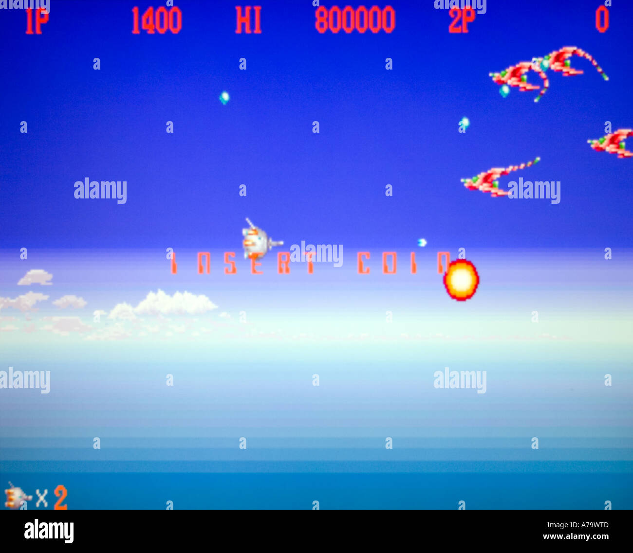 Gigandes East Technology 1989 vintage arcade videogame screenshot ...