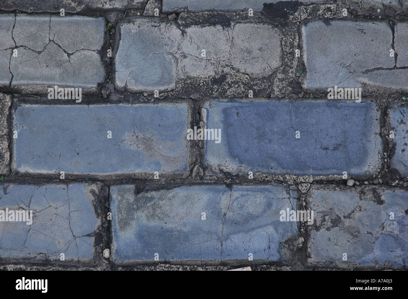 Blue Cobblestone, San Juan, Puerto Rico Stock Photo - Alamy