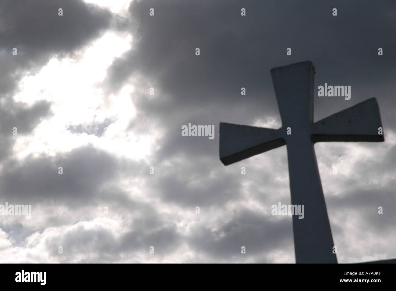 Cross cemetery religious religion crucifix inspirational hi-res stock ...