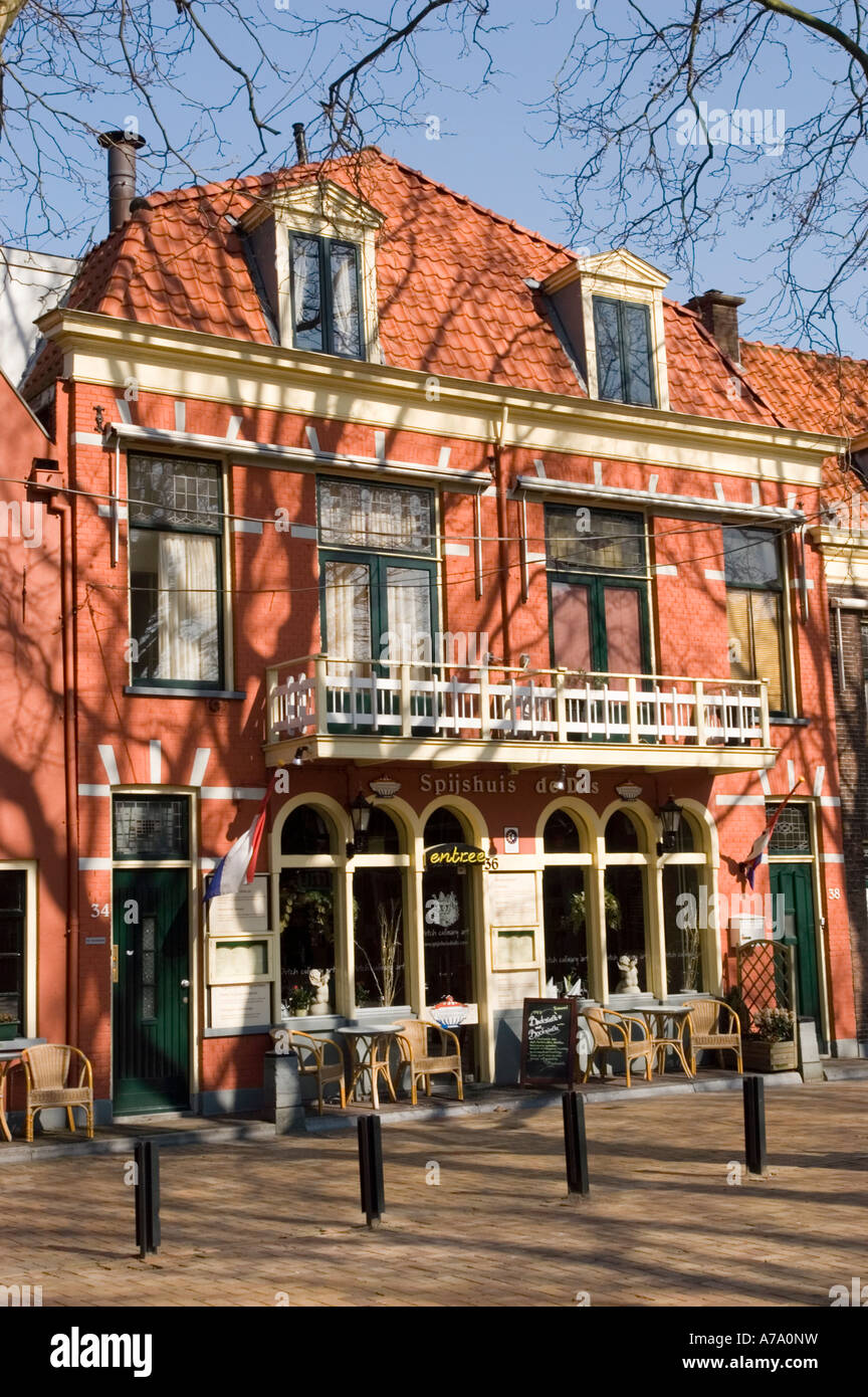 Exterior of Spijshuis de Dis restaurant on Beesten Square in the ...