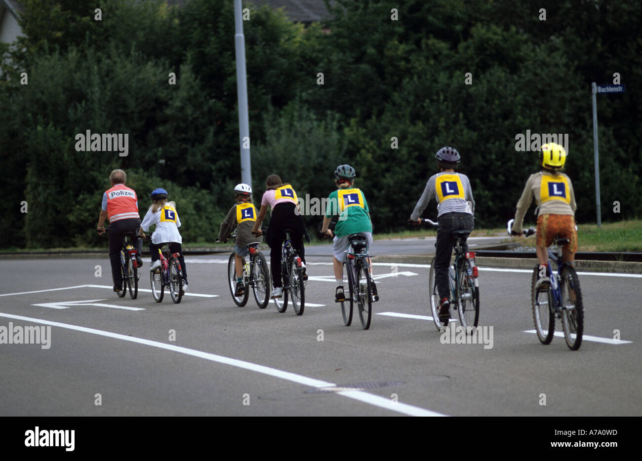 traffic education kids children school Stock Photo - Alamy