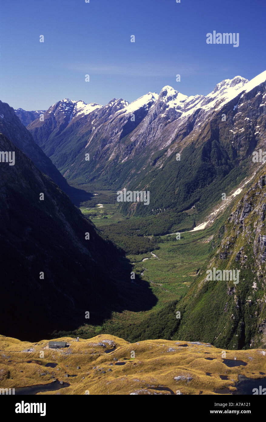Mackinnon Pass shelter Clinton Canyon Milford Track Fiordland National ...