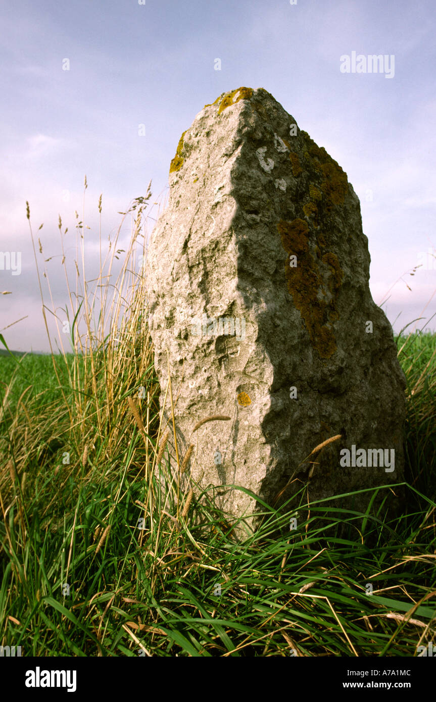 Large standing stone with visitor hi-res stock photography and images ...