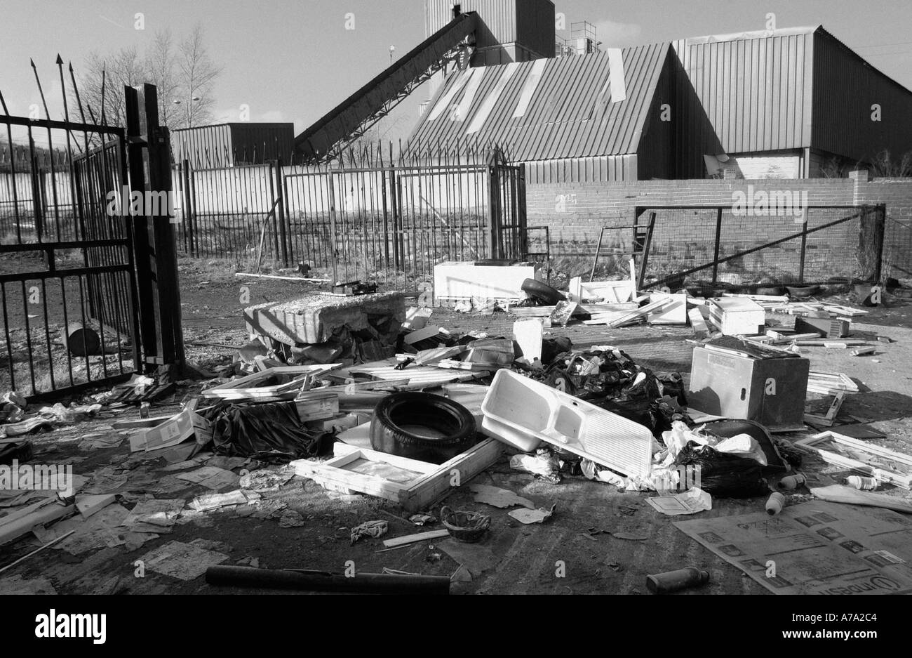 Fly tipping site Stock Photo - Alamy
