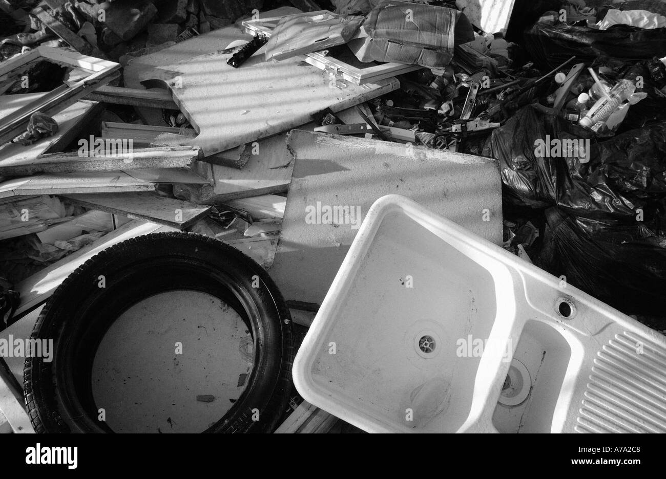 Refuse dump Black and White Stock Photos & Images - Alamy