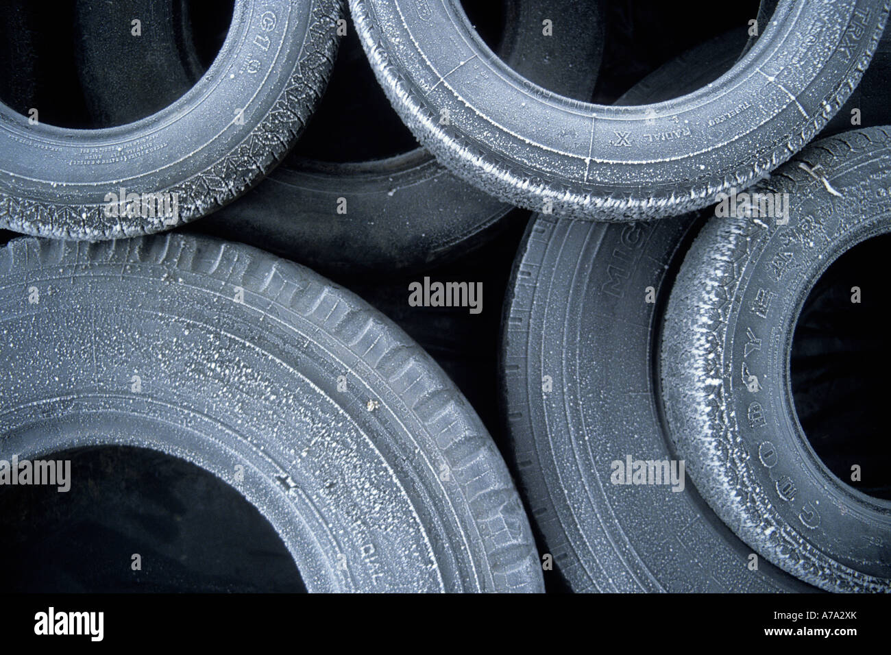 Heap of old tires hi-res stock photography and images - Alamy