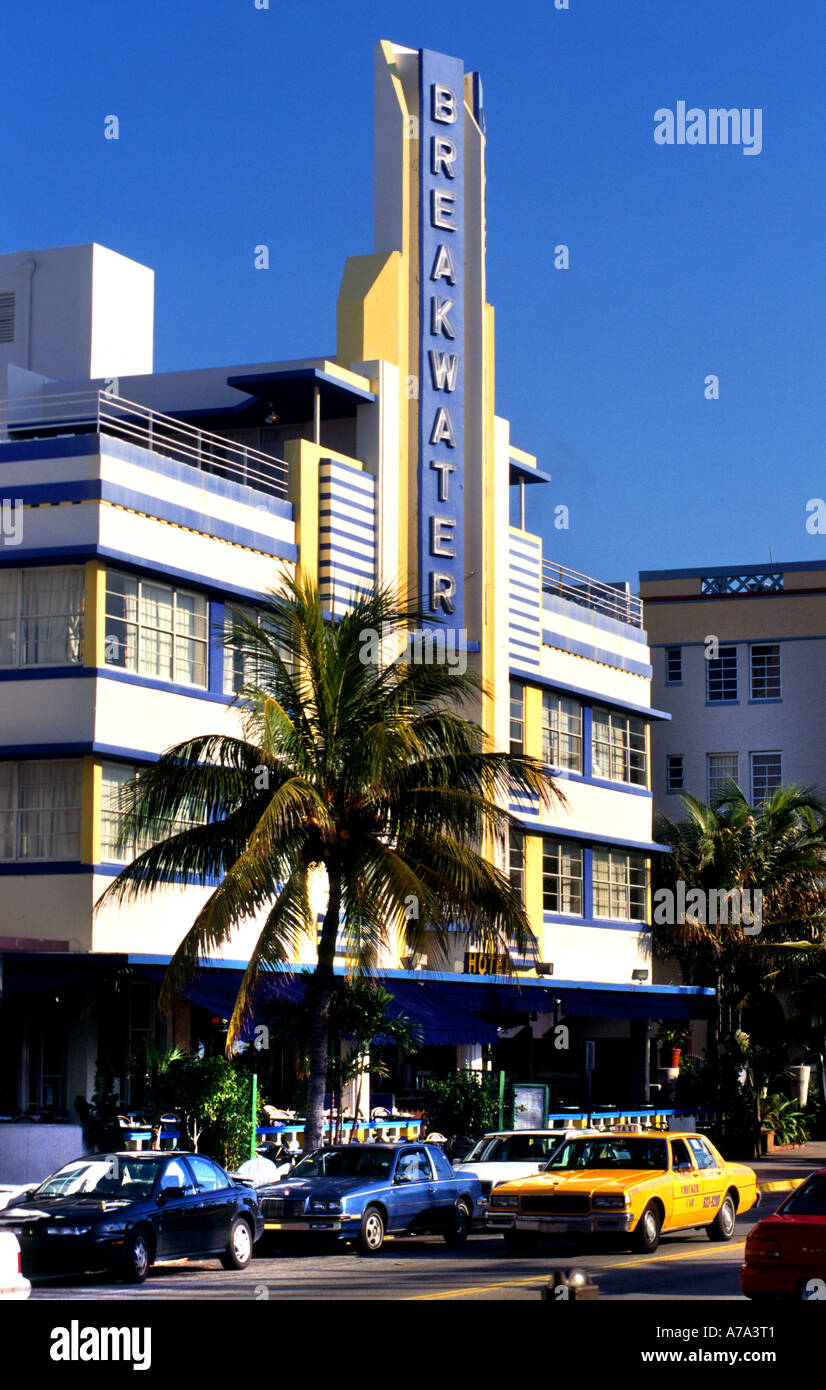 Miami Beach Art Deco historic district Florida USA Stock Photo - Alamy