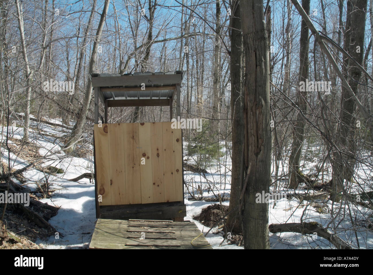 Appalachian Trail-Ore Hill Shelter Privy in New Hampshire USA ...