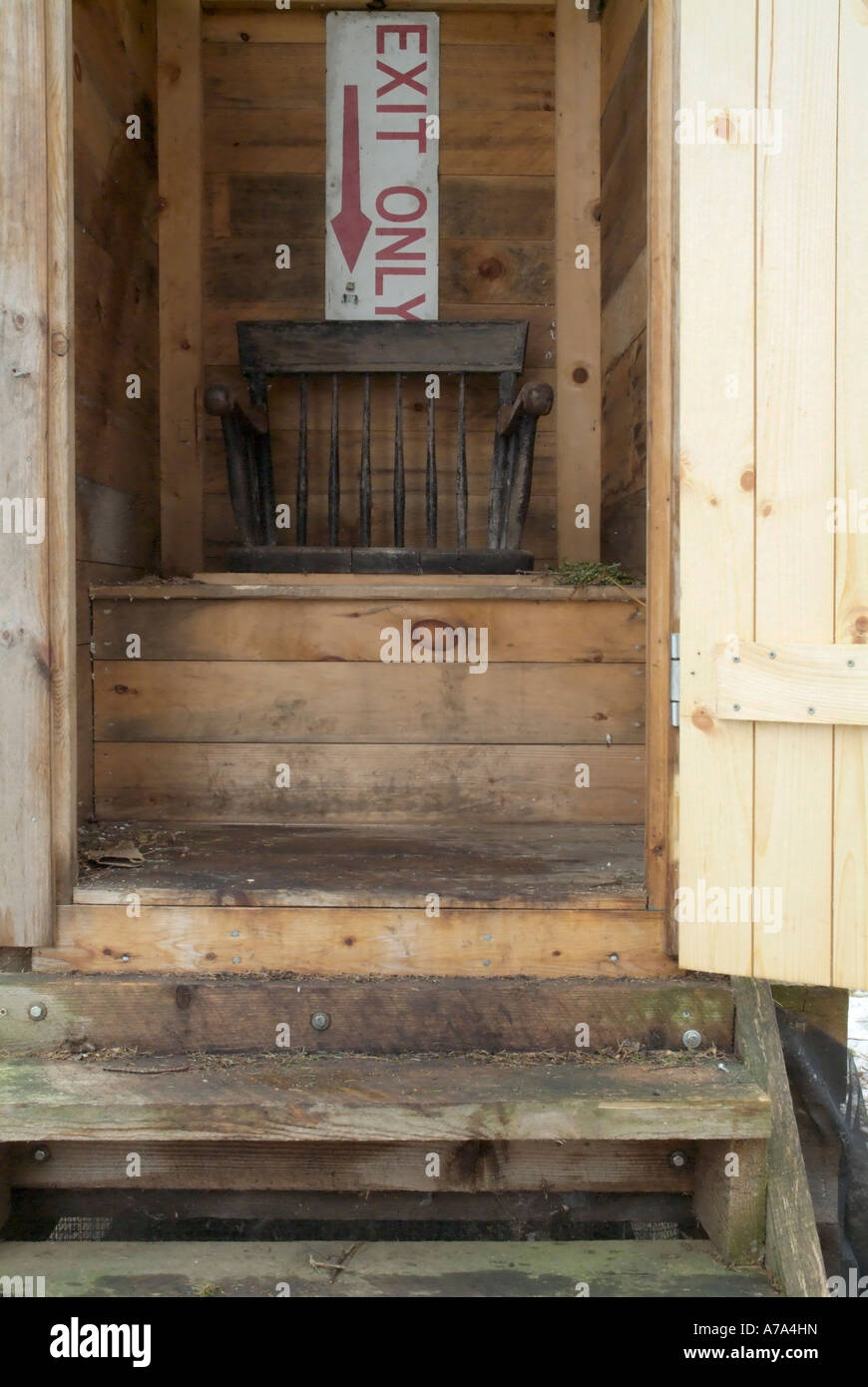 The Privy at Trapper John Shelter. Located just off the Appalachian ...