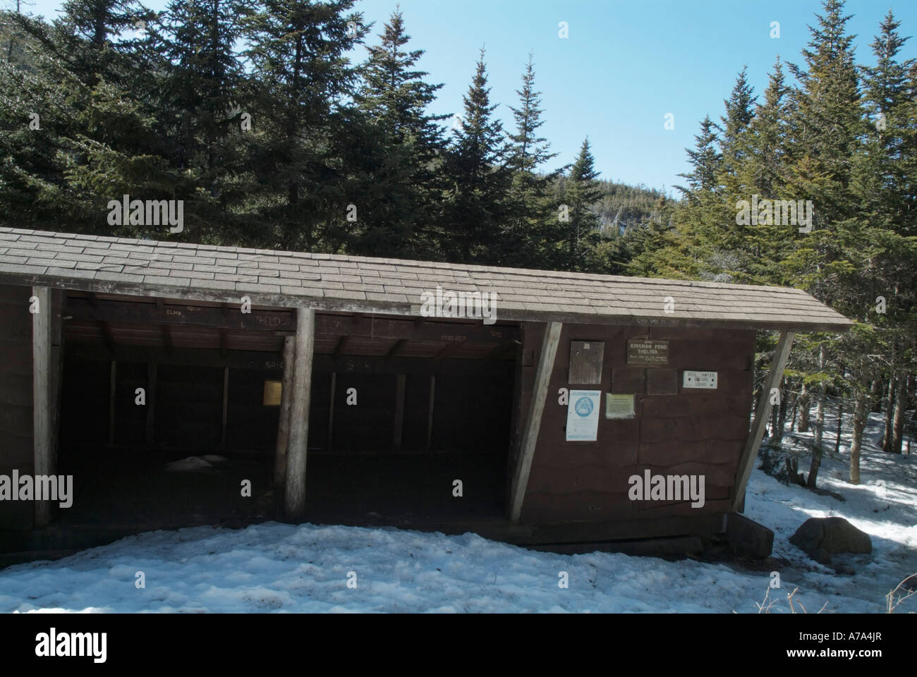 Appalachian Trail-Kinsman Pond Shelter White Mountains New Hampshire ...