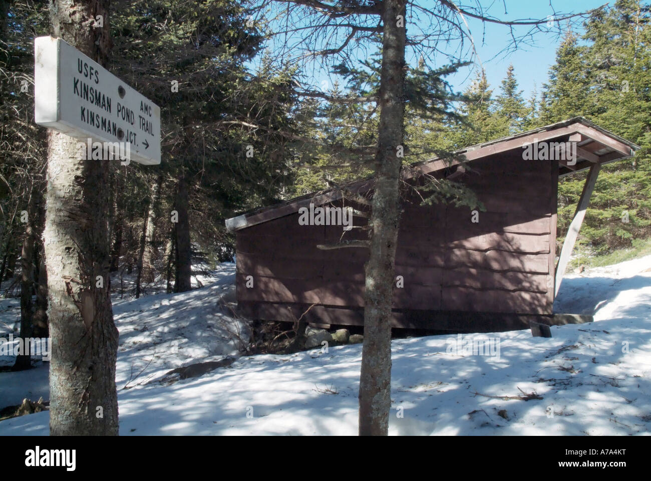 Appalachian Trail-Kinsman Pond Shelter White Mountains New Hampshire ...