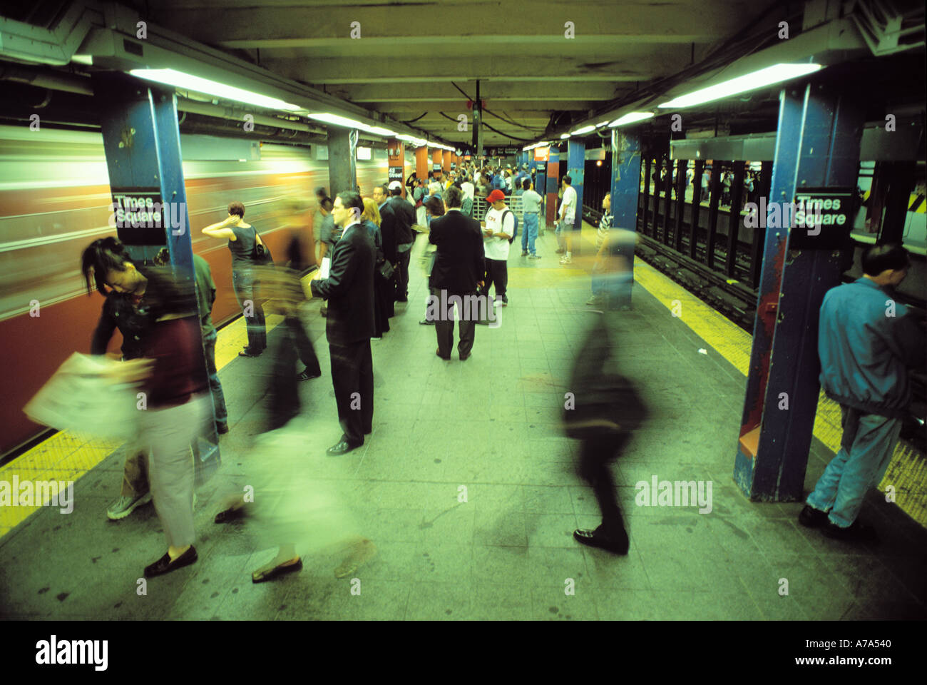 Times Square Subway Station Manhattan New York Stock Photo - Alamy
