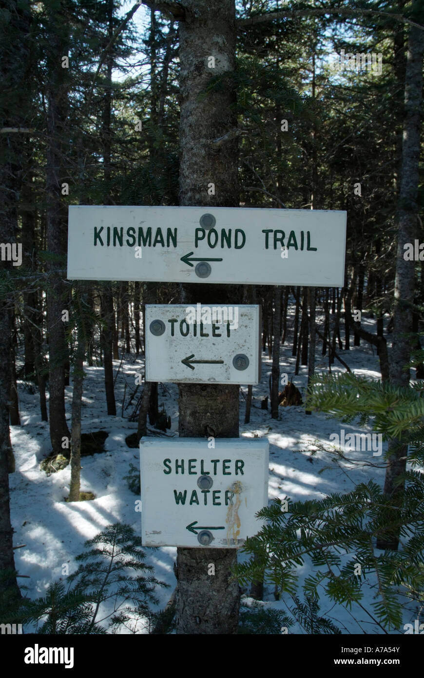 Appalachian Trail, Kinsman Pond Shelter in the White Mountains New ...