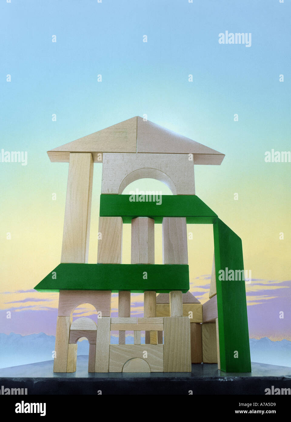 digital enhancement building bricks Stock Photo - Alamy